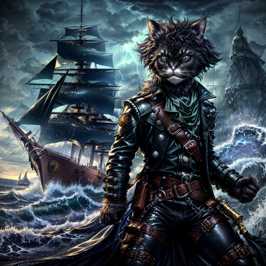 Male Catfolk Swashbuckler — Yodayo