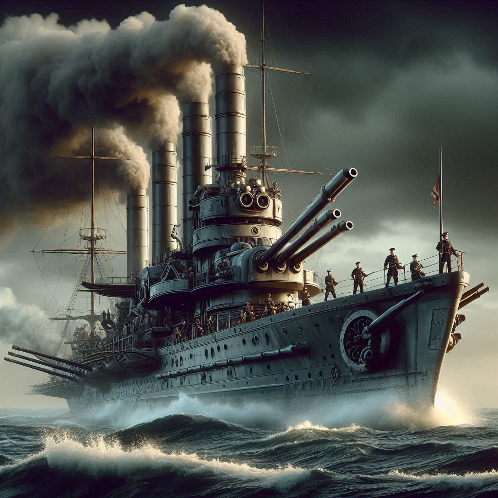 Steam-powered warship — Yodayo
