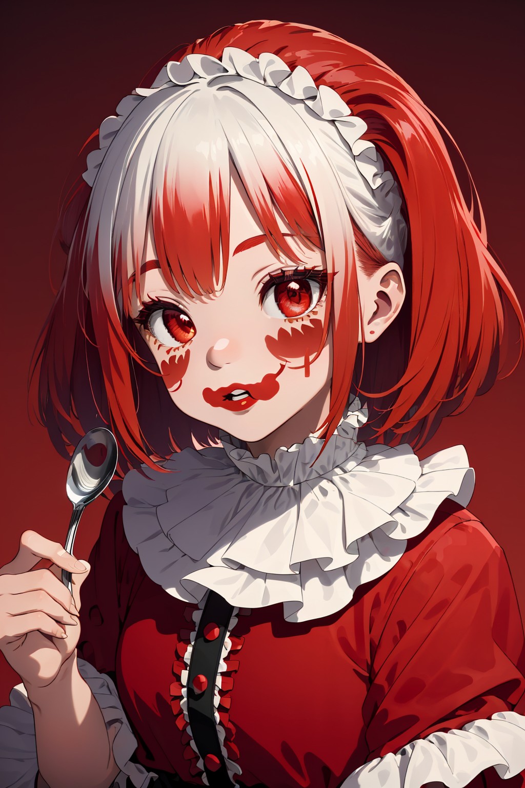 Outstanding Amusing Scene: Clown with Spoon — Yodayo