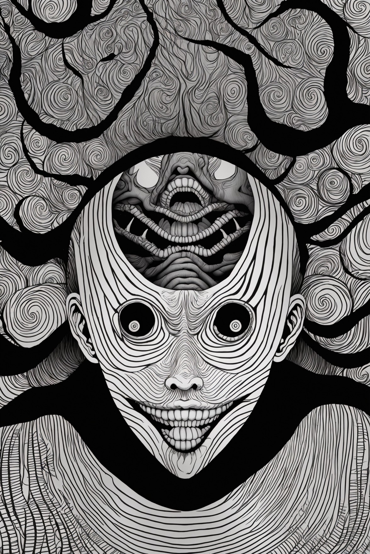 Junji Ito Inspiration Art. — Yodayo