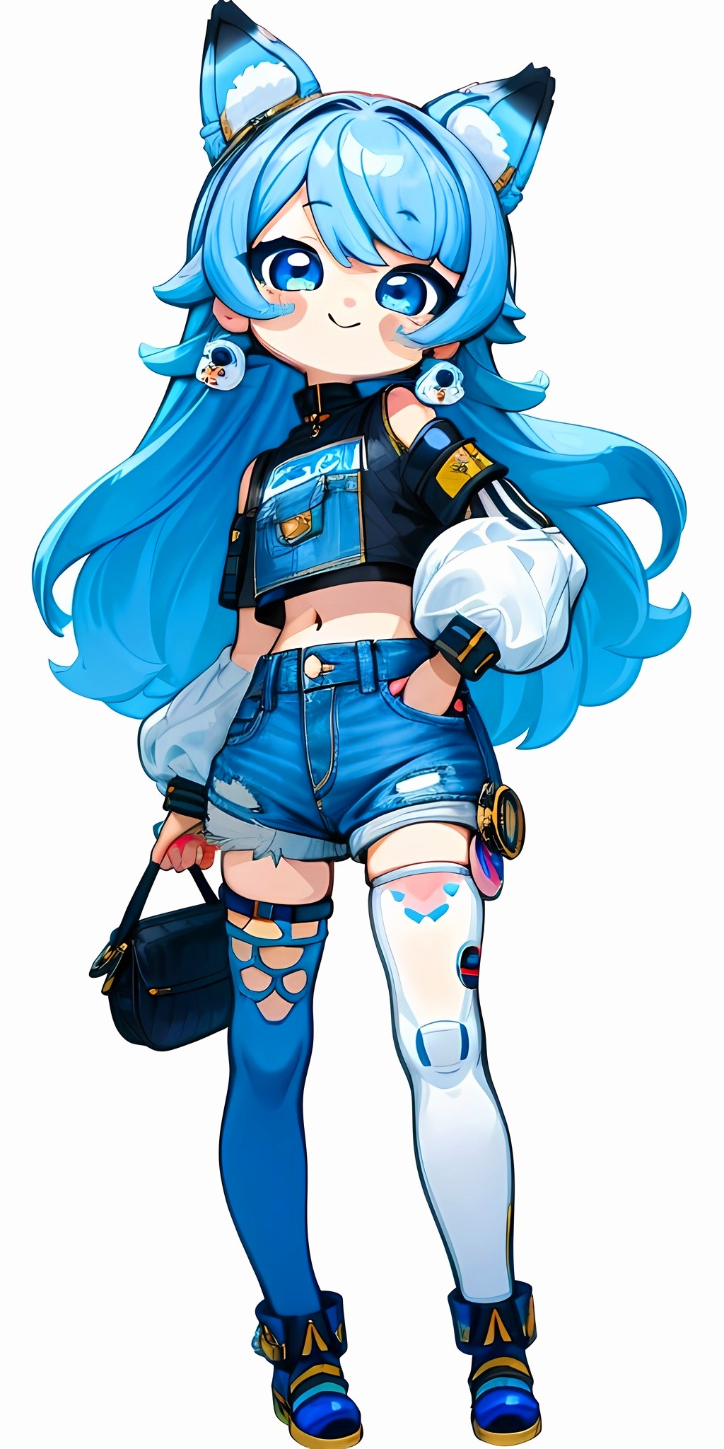 💙Chibi Echo (FoxhoundLost OC)🤍 — Yodayo