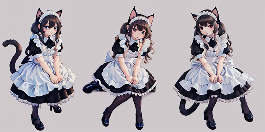 Cat maids in training... — Yodayo