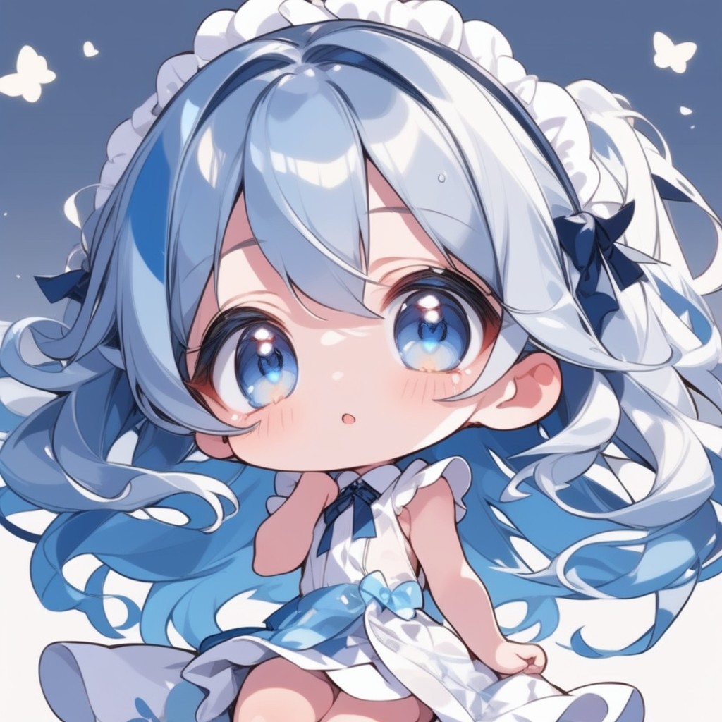 2 blue chibi — Yodayo