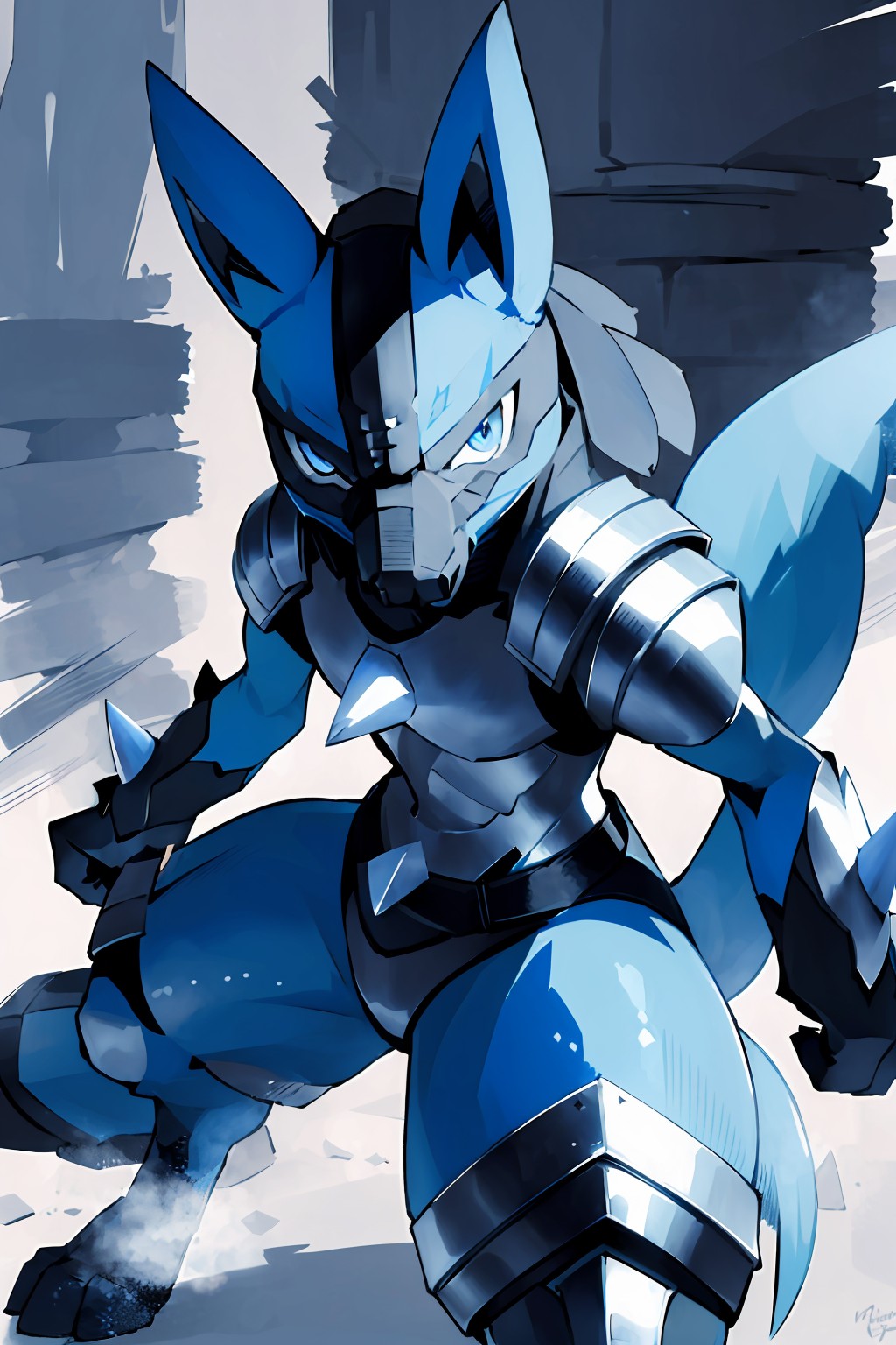 Lucario the Aura Knight (7) — Yodayo