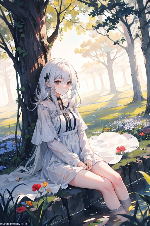 Persephone in the garden by Aidoneus — Yodayo