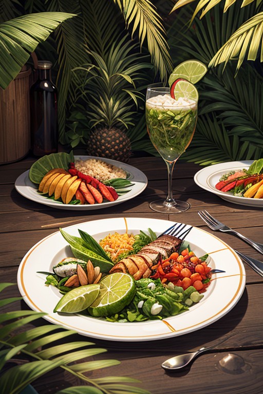 905-Tropical dinner — Yodayo