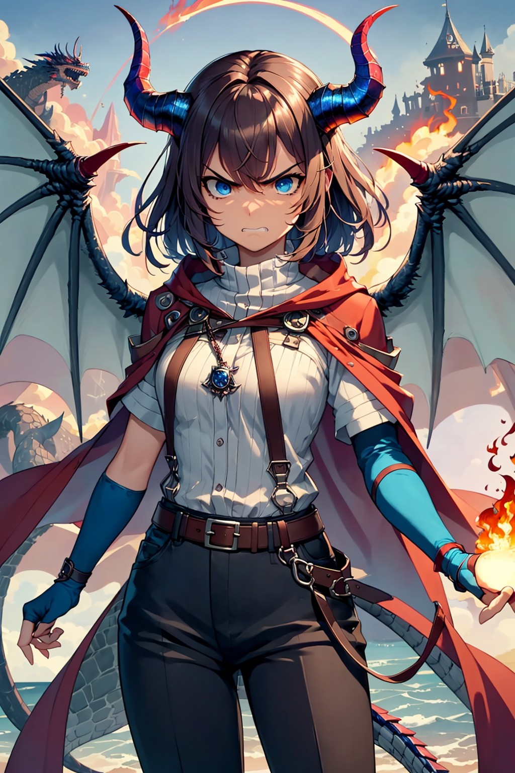 Some more images of Elise with Dragon features — Yodayo