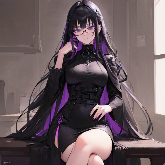 Goth Teacher 4 — Yodayo
