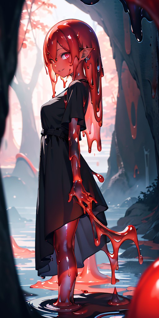 Red Slime girl — Yodayo