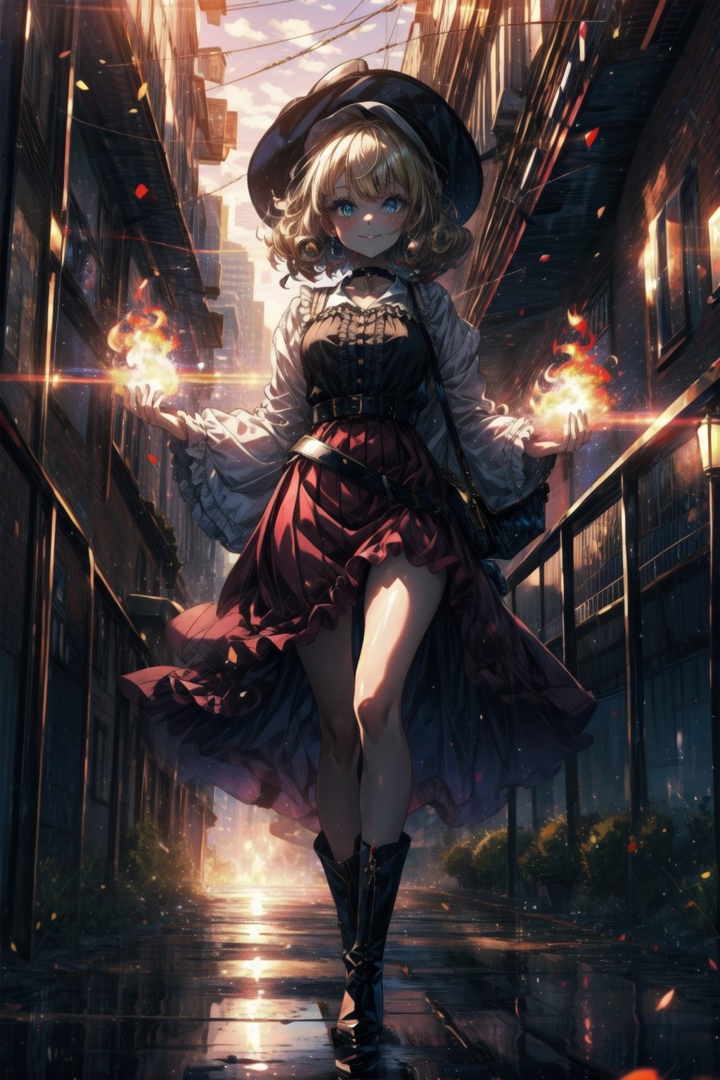 (Description) Charlotte D. Ward as a Mage of Fire. — Yodayo