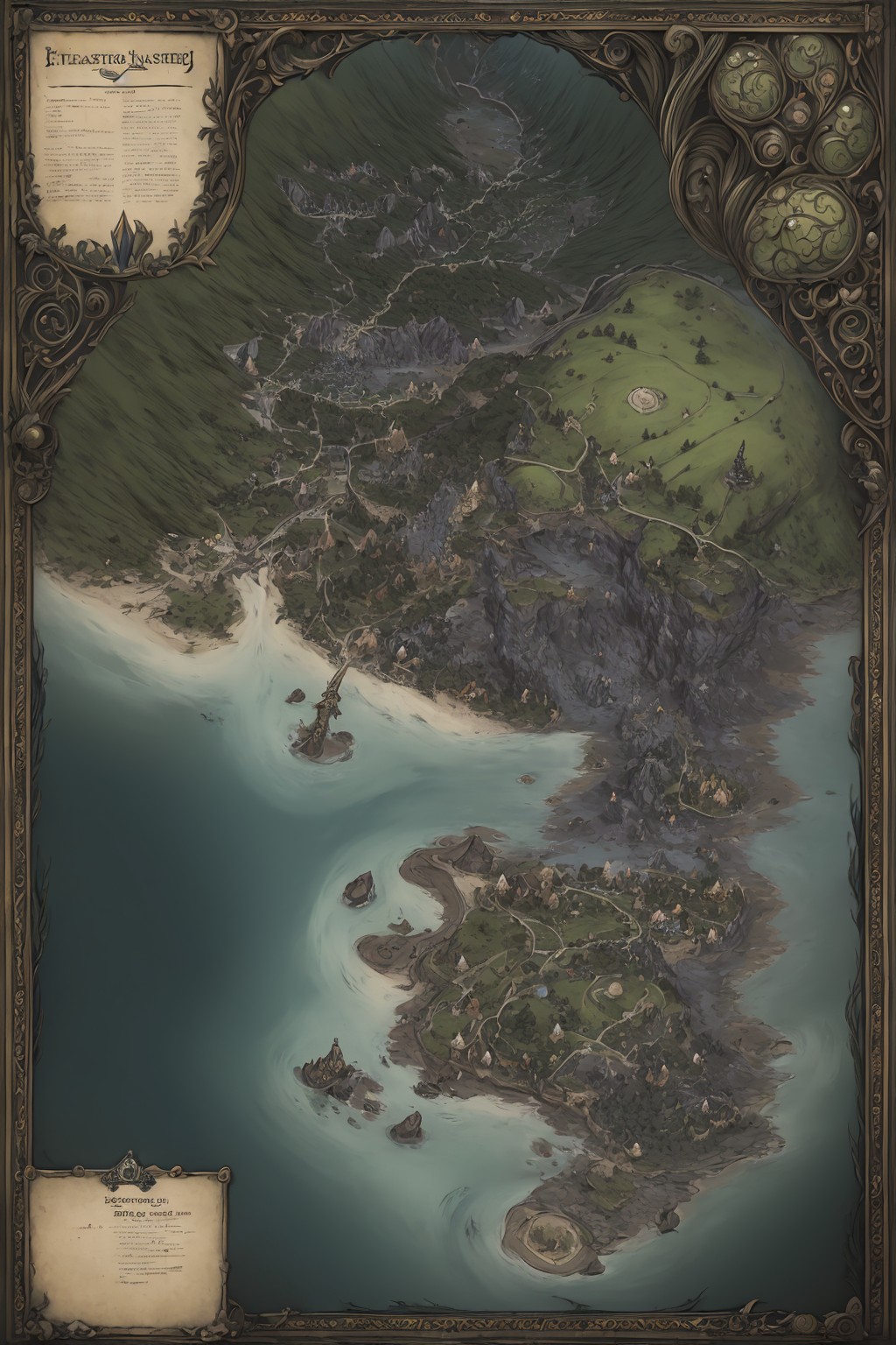 Medieval fantasy Map — Yodayo