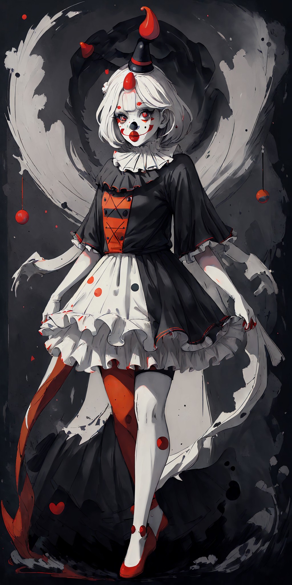 Surealism And Dark Theme Clown Girl — Yodayo