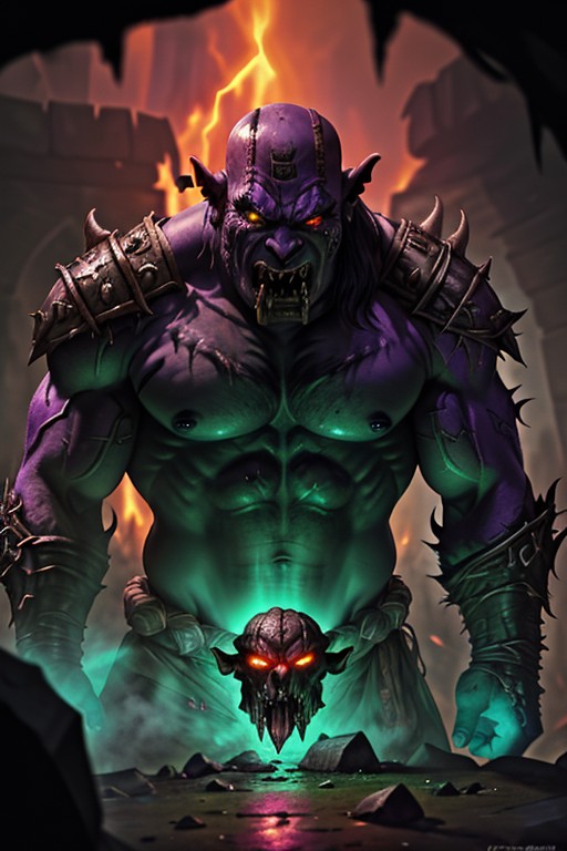 Fiendish Orc for DND — Yodayo