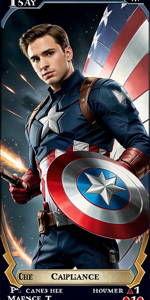 Captain America Trading Card — Yodayo