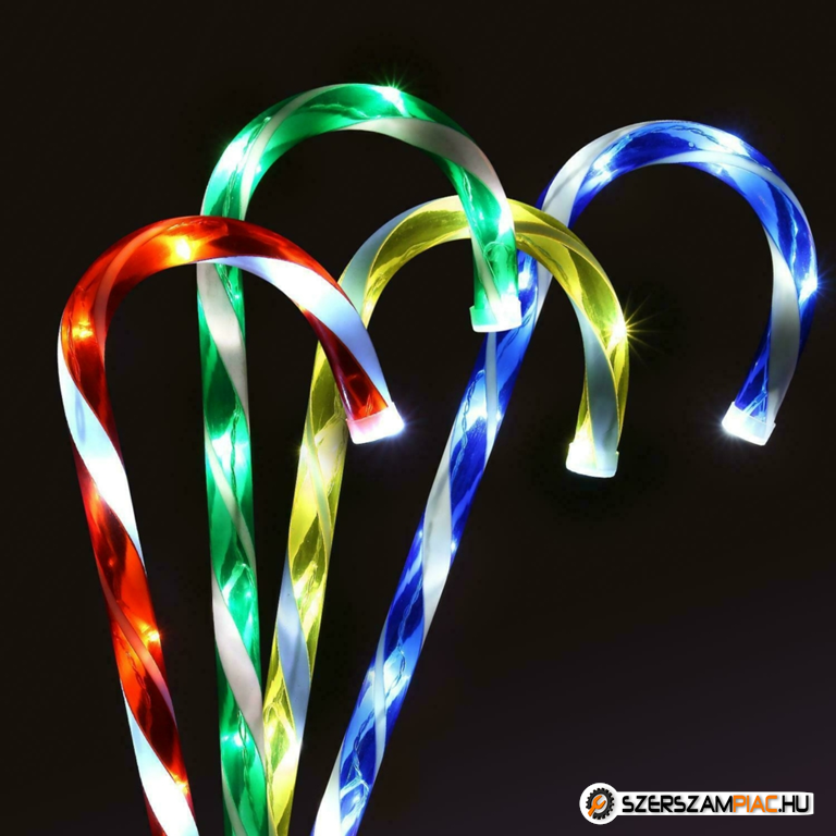 Napelemes karácsonyi cukorka udvari dísz (Egyéb - Elektronika)