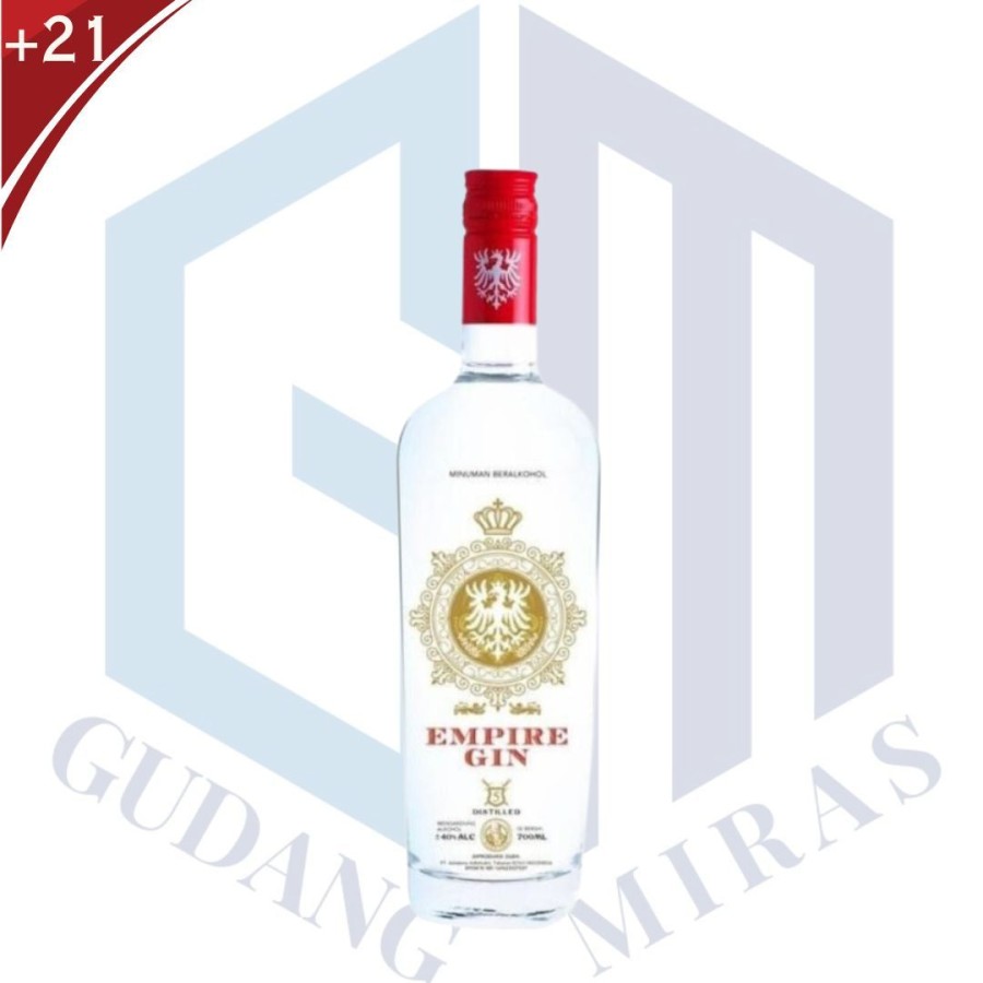 EMPIRE GIN 700 ml FIVE TIMES DISTILLED SPIRITS JUNIPER BERRIES LIQUORS - GUDANG MIRAS INDONESIA ...