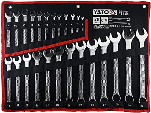 YATO COMBINATION SPANNER SET 6-32MM 25PC - The Toolpit | Take App