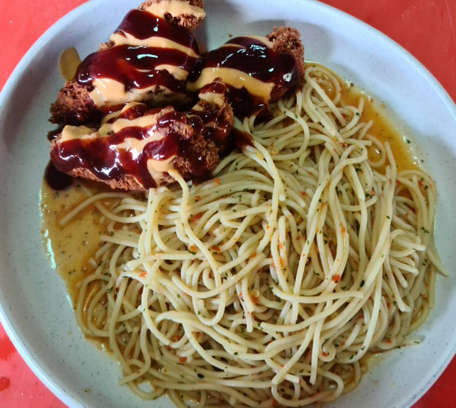 SPICY KOREA CHEESY CHICKEN TENDER SPAGHETTI - MY PASTA WESTERN AND ...