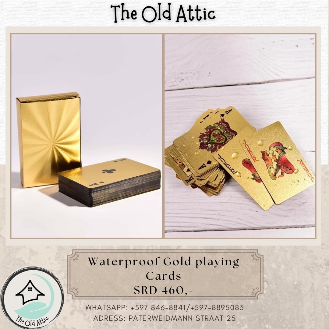 Waterproof gold playing cards - The Old Attic | Take App