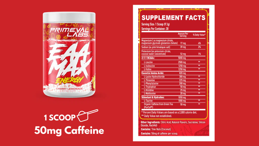 PRIMEVAL EAA MAX ENERGY CHERRY LIMEADE - Fitness Temple