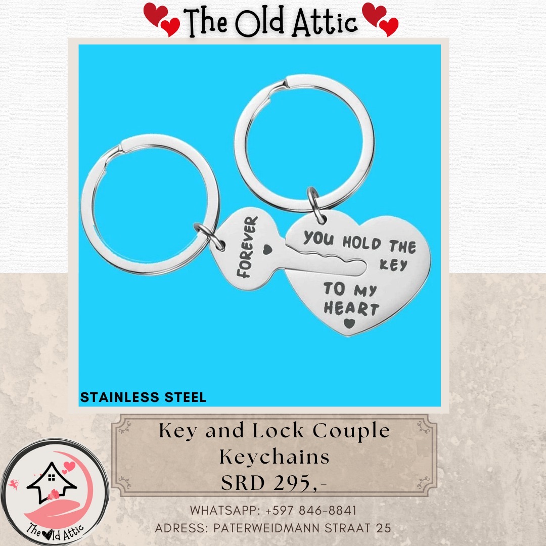 Key and lock couple keychain - The Old Attic | Take App