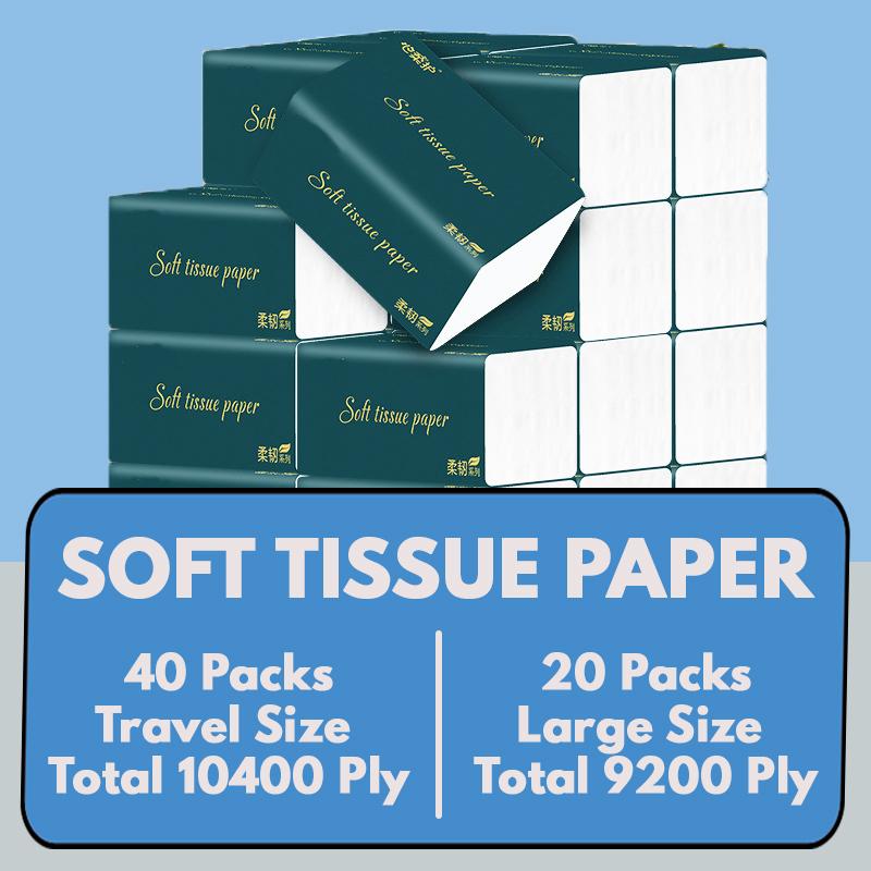 4 Ply Tissue Box | 20 Packs Large - 9200 Ply - TheTeaChamber | Take App