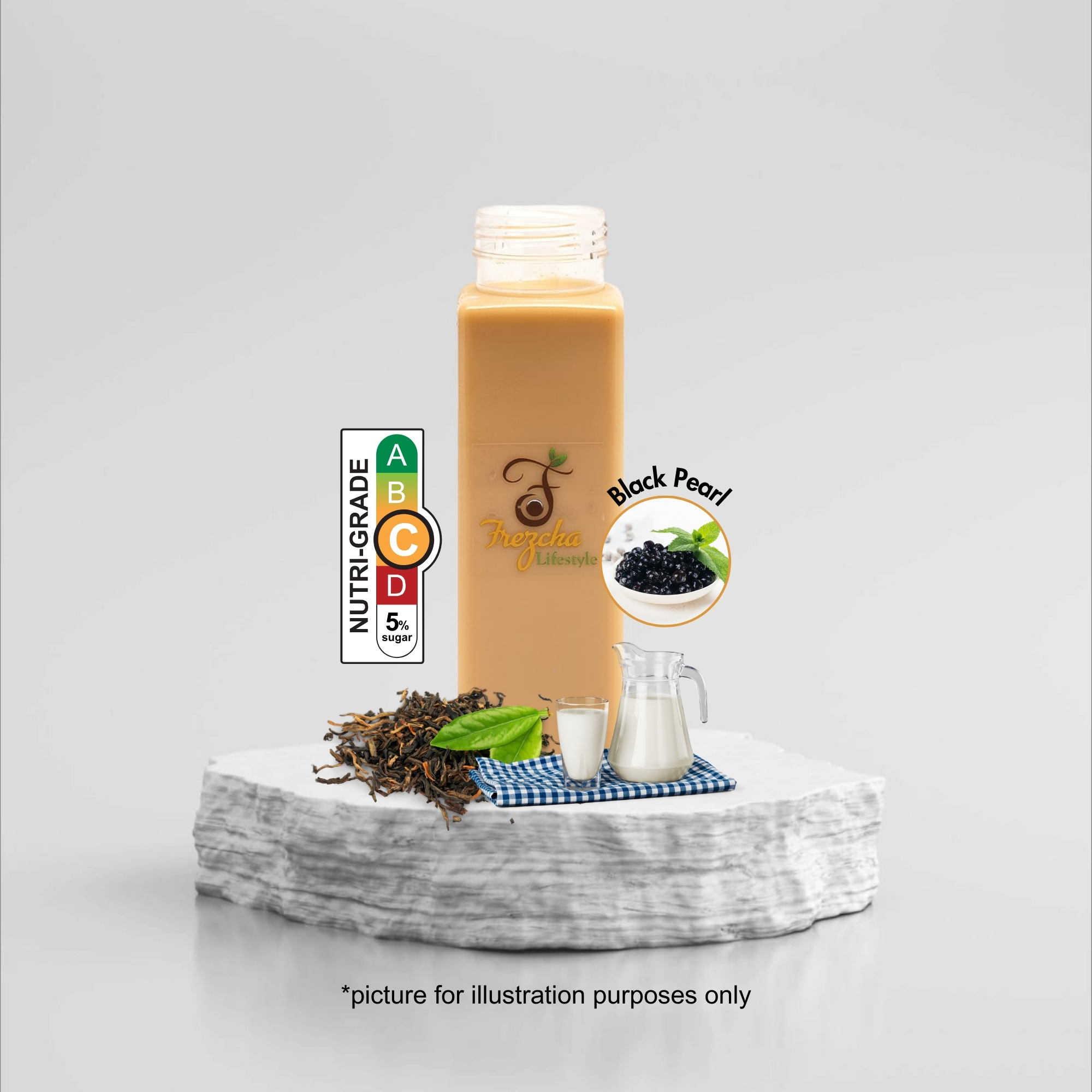 MT02. Milk Tea with Black Pearls 奶茶+黑珍珠 - Frezcha Lifestyle | Take App