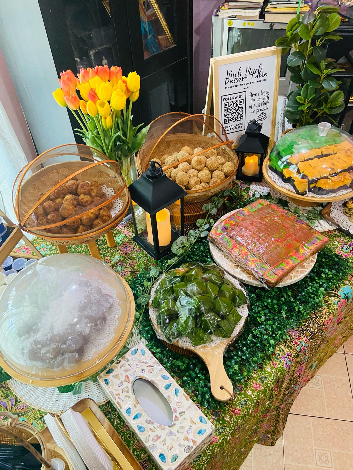 Kueh Mueh Dessert Table - Ayde Design & Co. Printing Services | Take App
