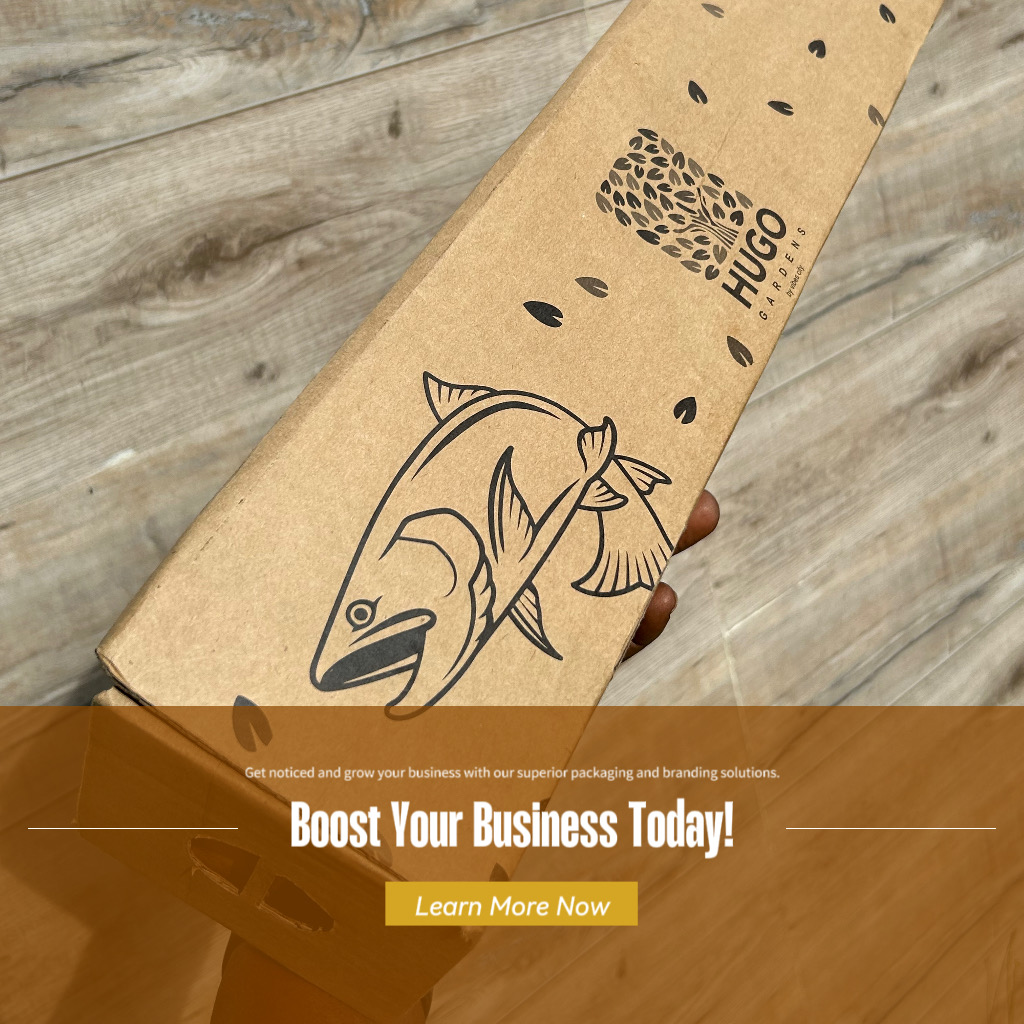 BRANDED GRILLED FISH TAKEOUT CORRUGATED BOXES - 20” x 4.5” x 4 ...