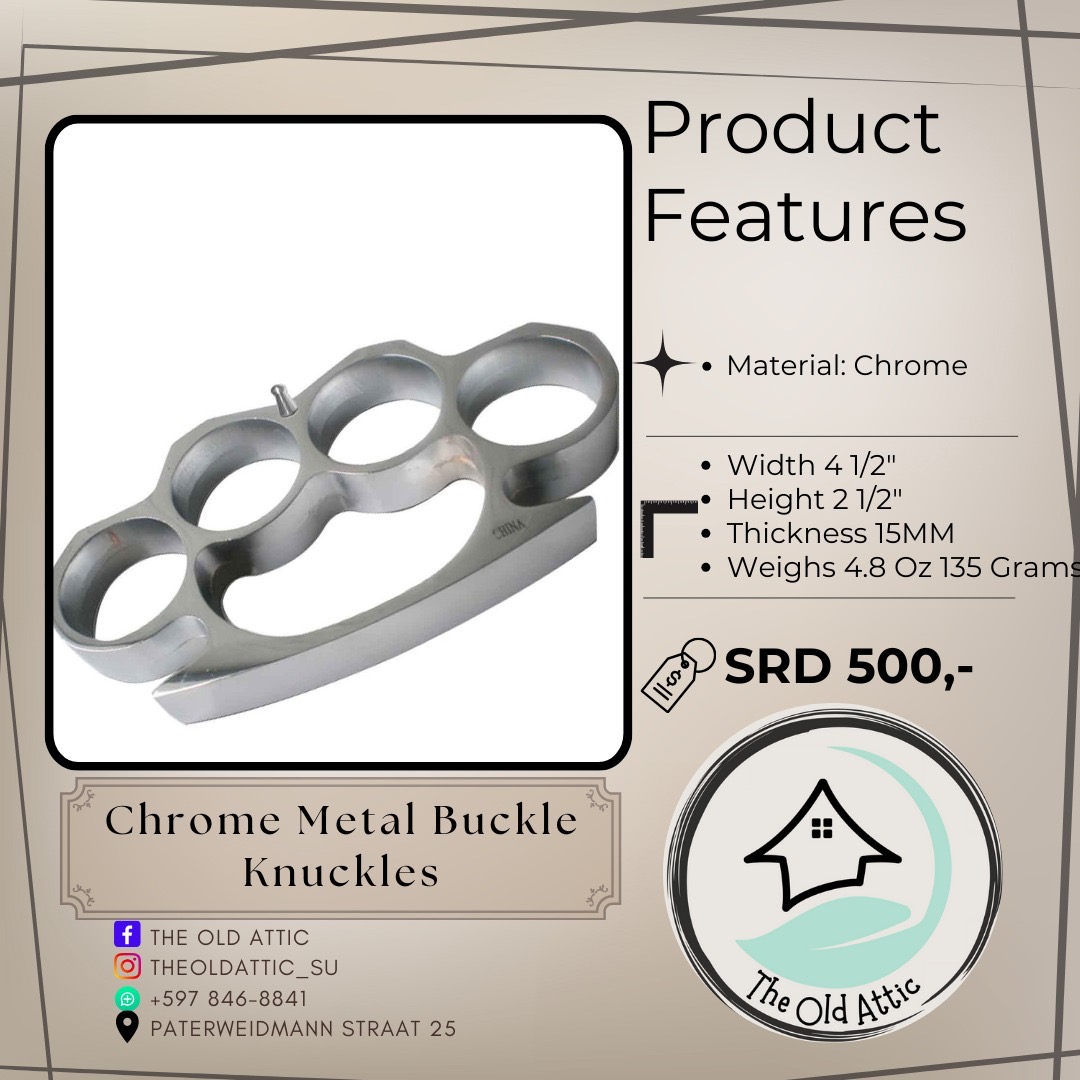 Chrome metal buckle knuckles - The Old Attic | Take App