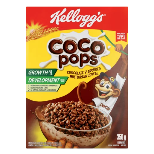 Coco Pops Chocolate Flavoured Multigrain Cereal 350g - Muncho