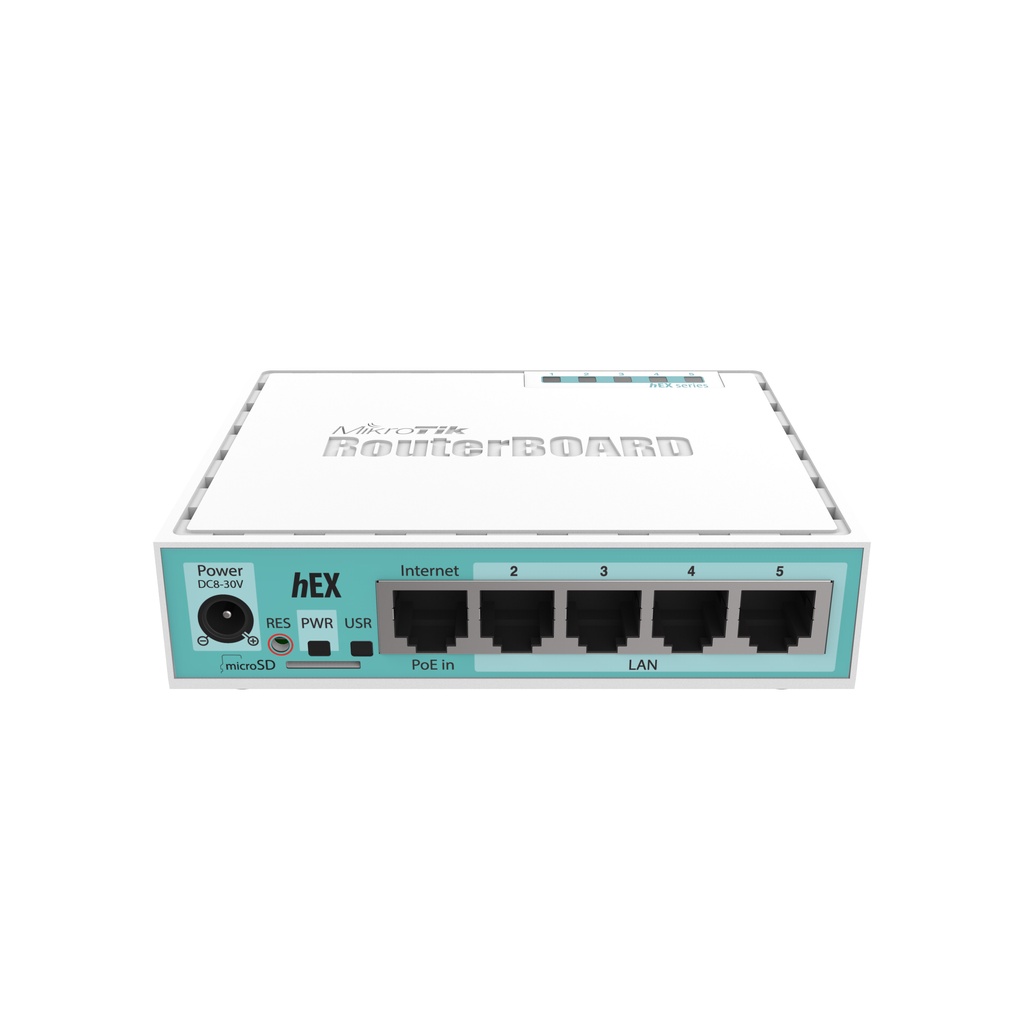 Mikrotik hEX RB750gr3 Gigabit Ethernet, Dual Core 880MHz CPU, 256MB RAM ...