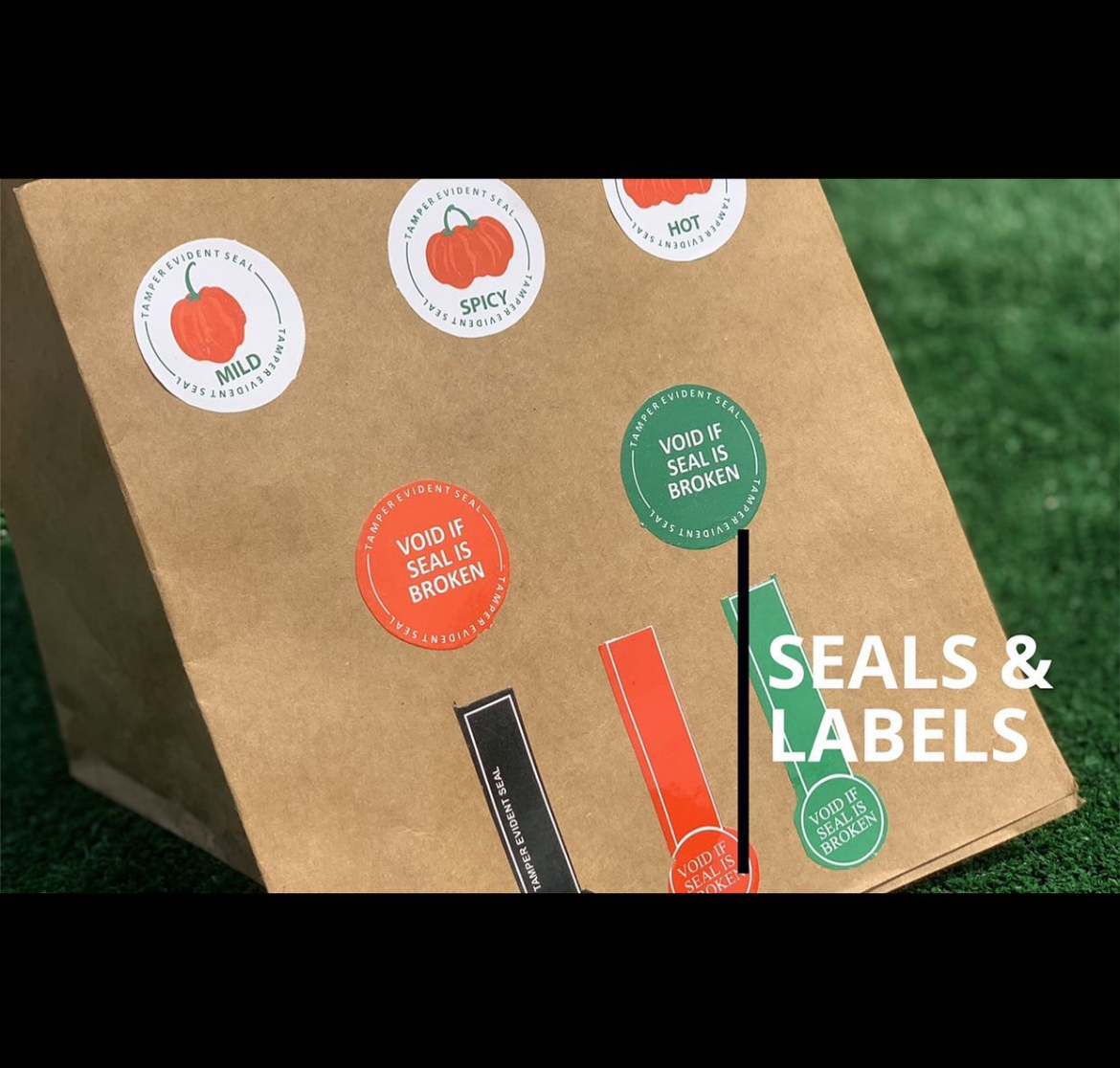 BRANDED ROUND LABELS | STICKERS - 3” ROUND - TAKEAWAY PACKAGING ...