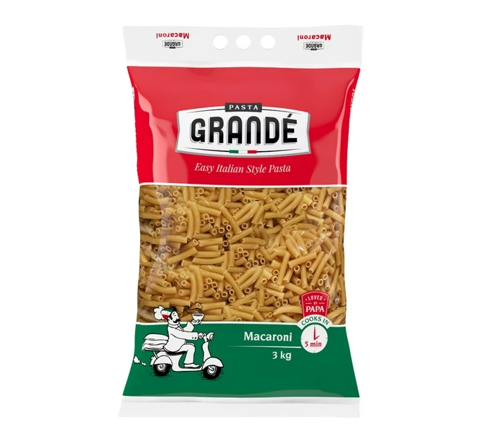 Pasta Grande Macaroni (1 x 3kg) - Muncho