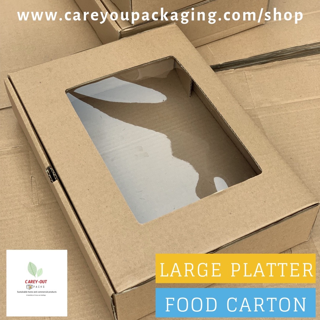 CATERING PLATTER BOXES - 15.5” x 11” x 4” / BROWN - TAKEAWAY PACKAGING ...