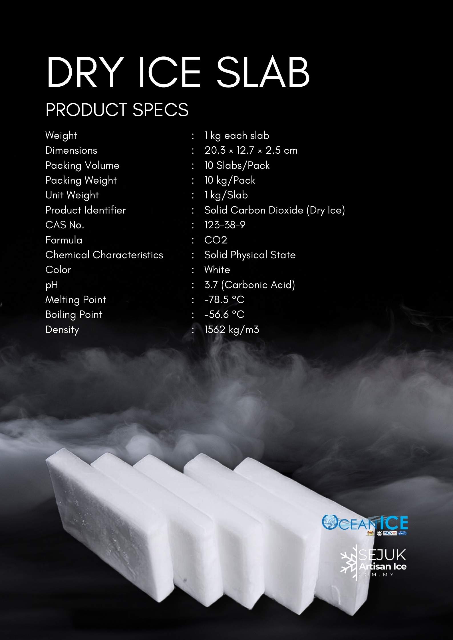 Dry Ice - Slab - Ocean Ice Sdn Bhd - Ice Manufacturer