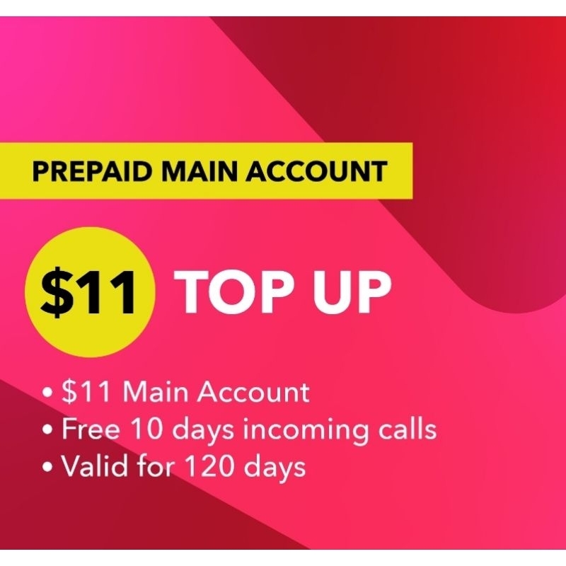 SingTel $11 hi! Top-up - EASY MOBILE TOP-UP | Take App