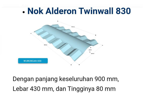 Nok Alderon 830 Model C - Toko Besi dan Baja Andal Prima – [Jakarta ...