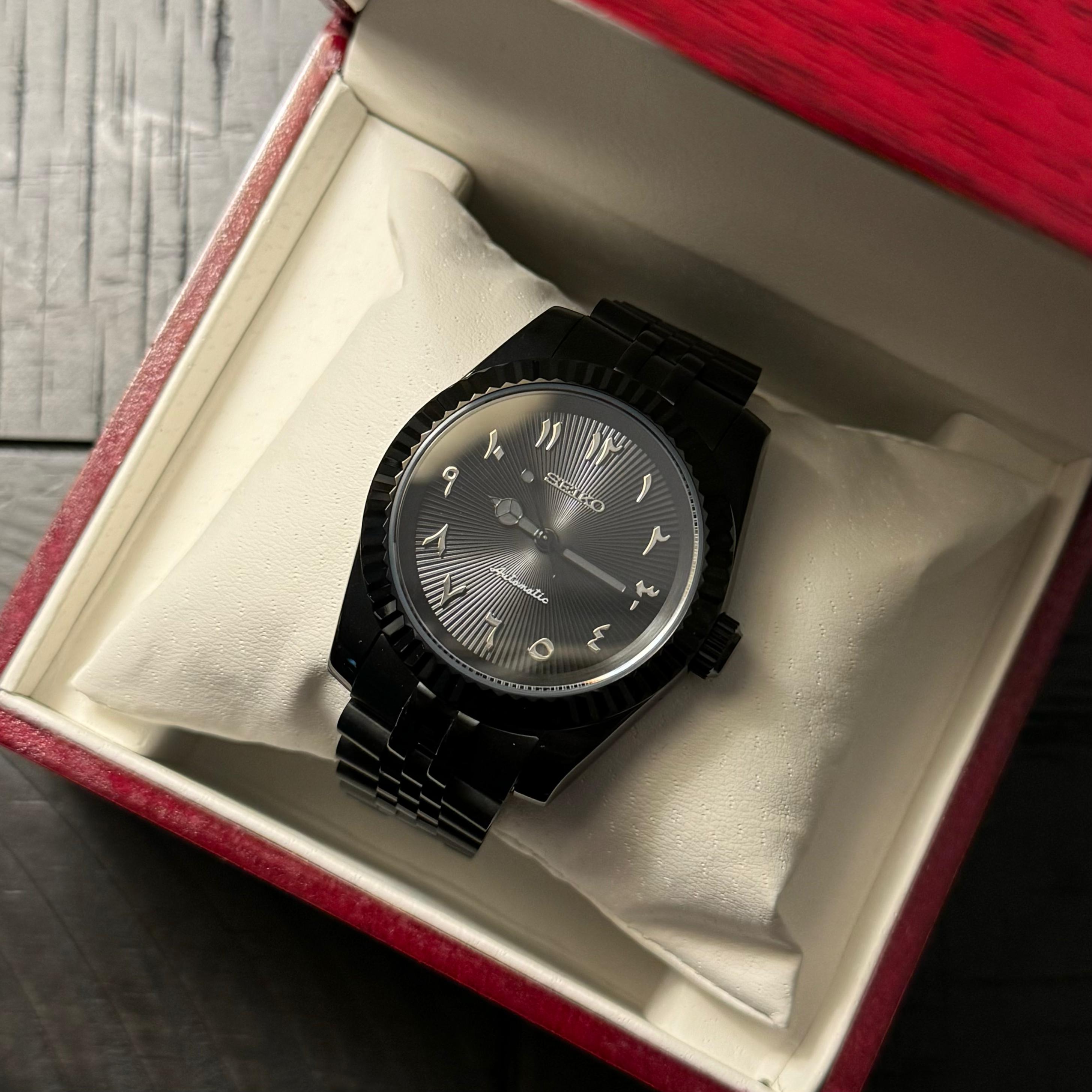 CLEARANCE Seiko Arabic Datejust 39MM B/O - Custom Watches Brunei | Take App