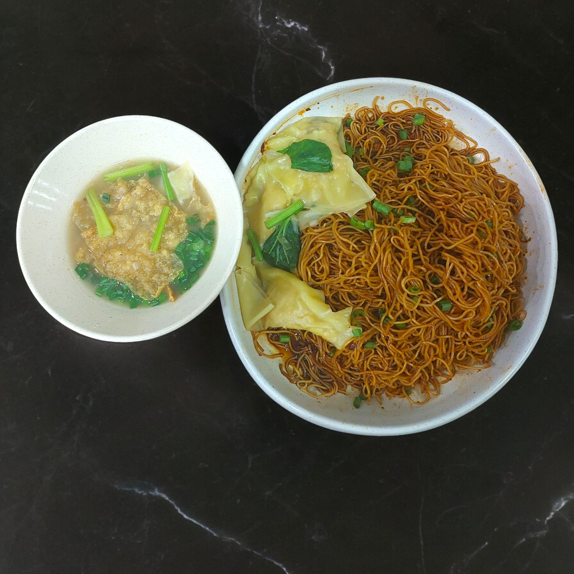 DRY MALA YEE MEE DUMPLING - MY PASTA WESTERN AND HALALCHINESEFOOD ...