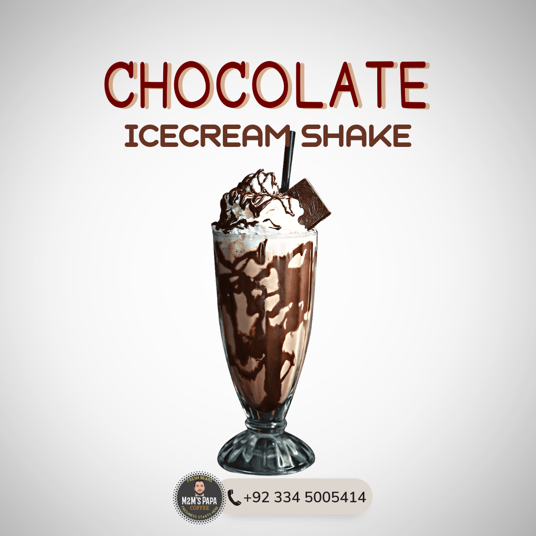 CHOCOLATE ICE CREAM SHAKE - M2M's Papa Coffee | Take App