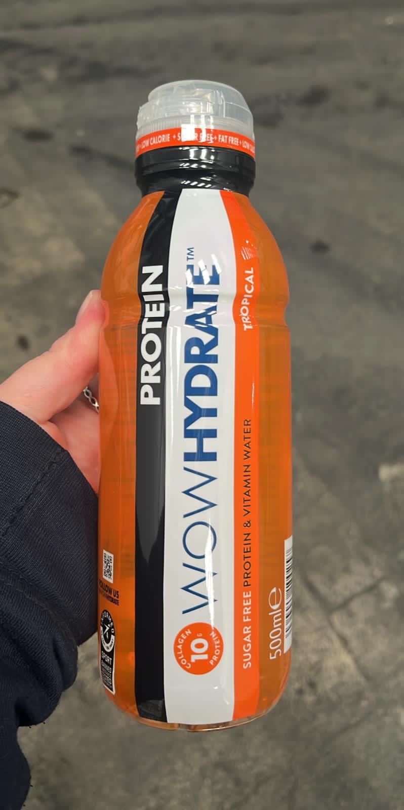 ⭐️SPECIAL OFFER⭐️12 x Wow hydrate protein water tropical 500ml bbe 10/ ...