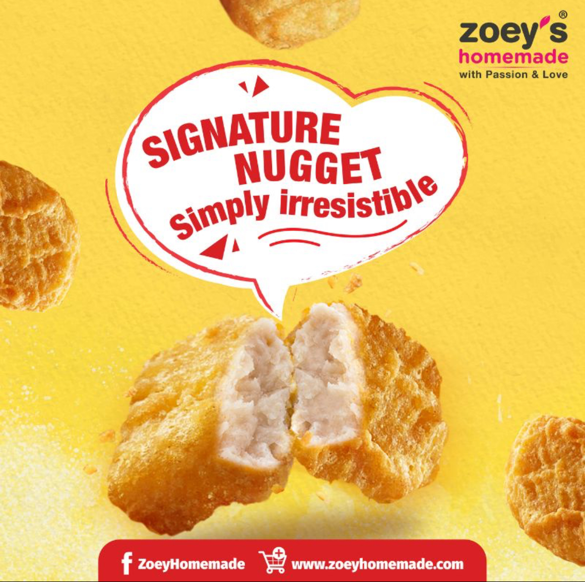 Zoey Chicken Nugget 24pcs 500g+- - 4us Grocer | Take App