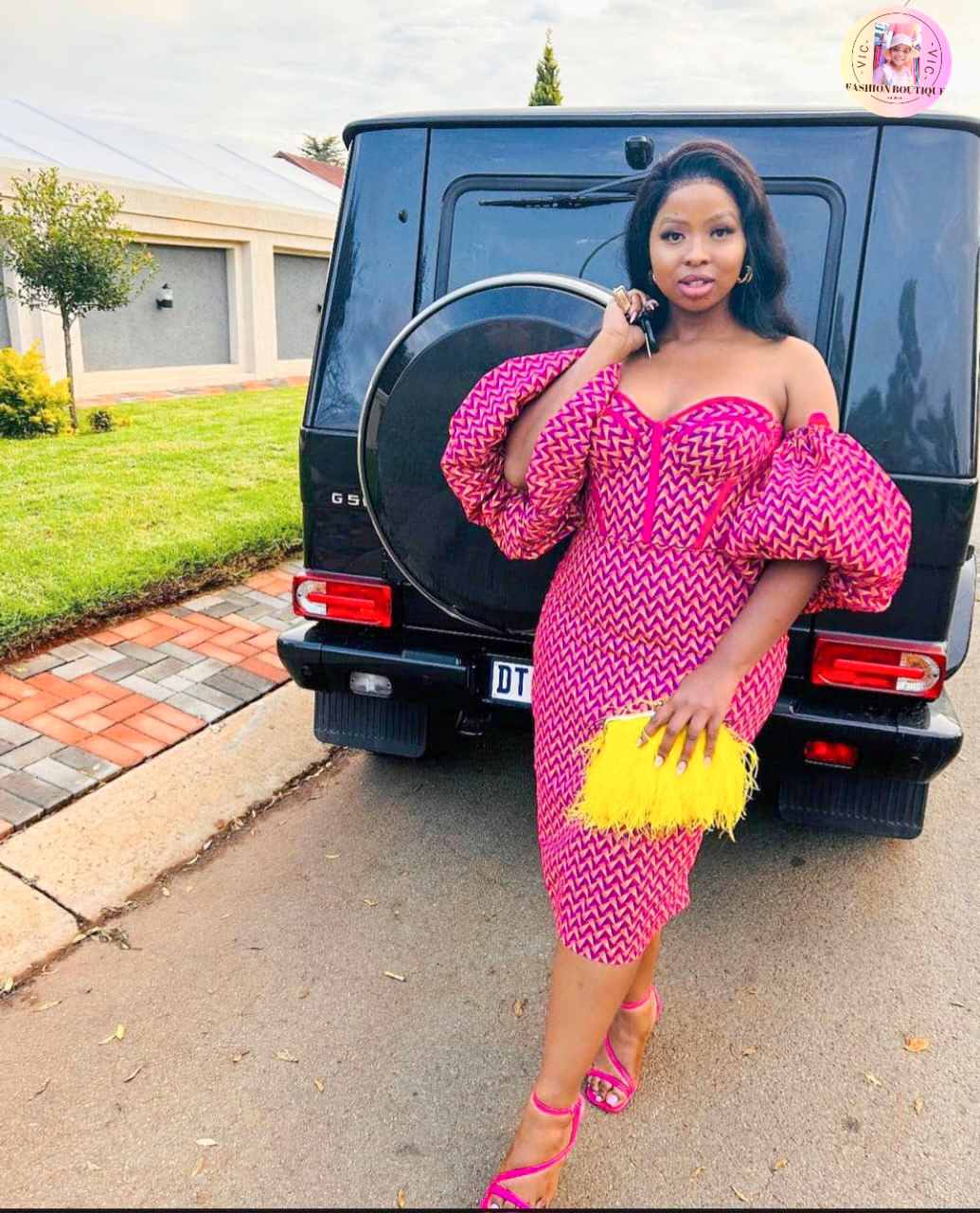 Puff sleeved traditional dress - Cassie_M_clothing | Take App