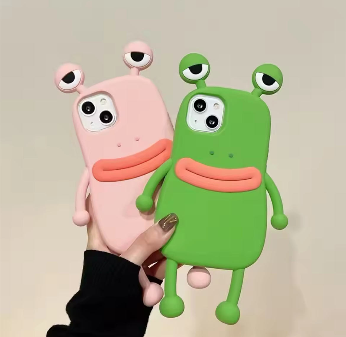 iPhone Case Korea super cute 3D long legs sausage mouth frog silicon ...