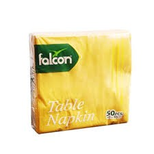 Falcon Yellow Paper Table Napkins (33x33cm) - SMARTBUY