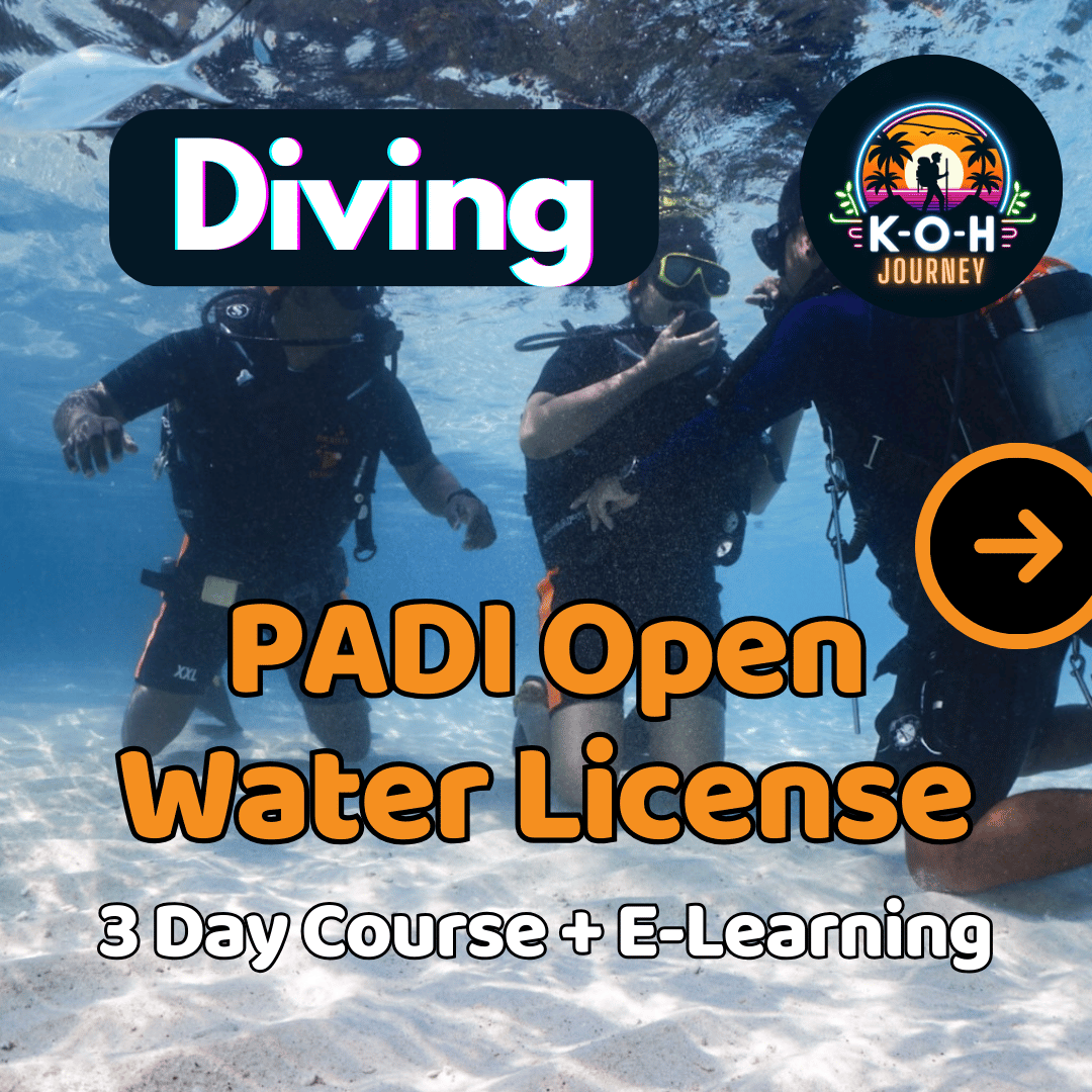 PADI Open Water Diving License 🪪 - 3 Day Course (20% Deposit) - Koh ...