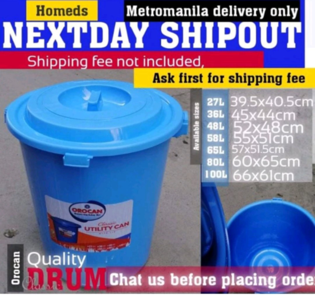 Orocan utility drum water container - Homeds | Take App