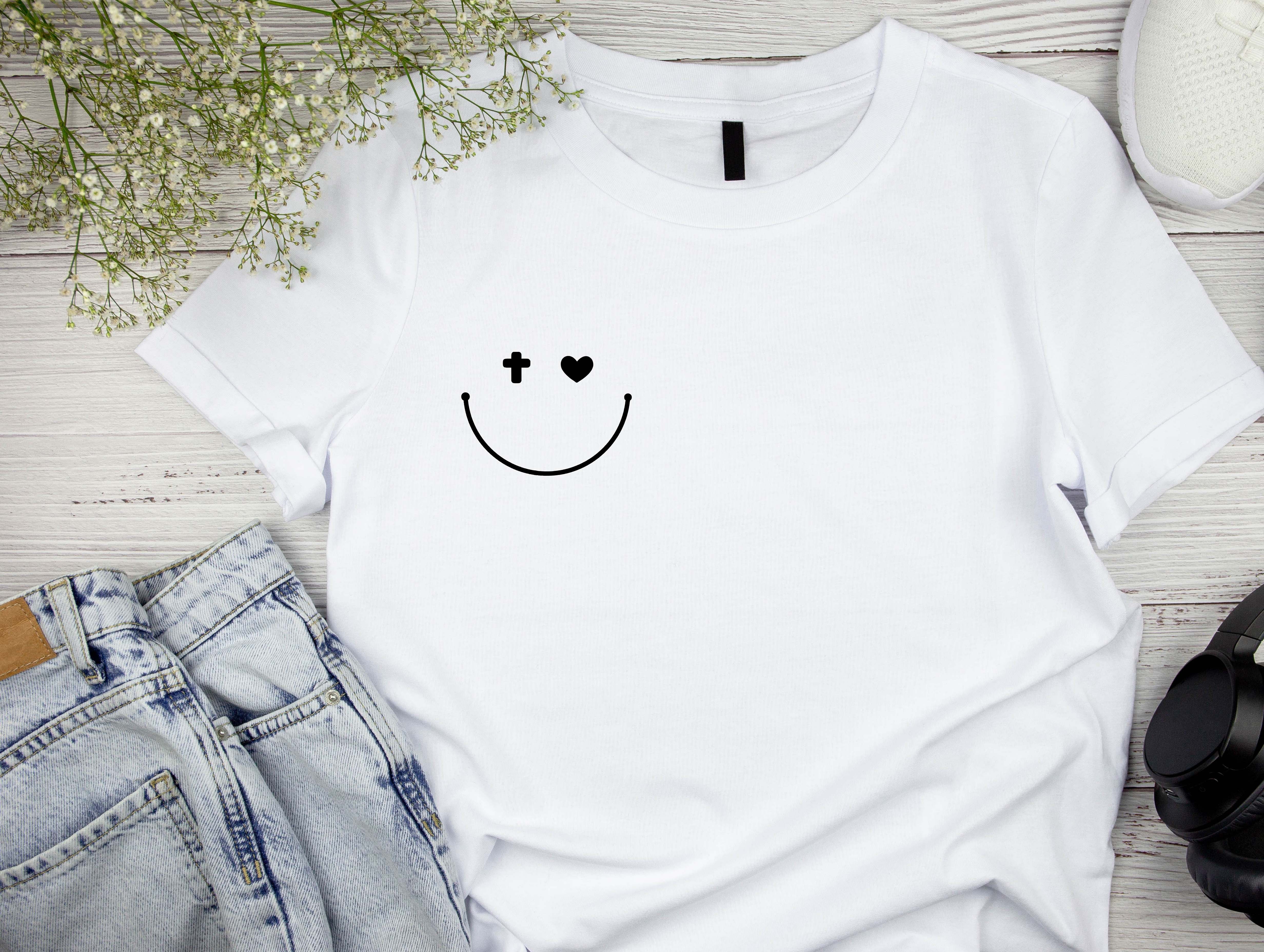 Smiley Cross eye T-shirt - CROWNED LEA Perfume & Gifting | Take App