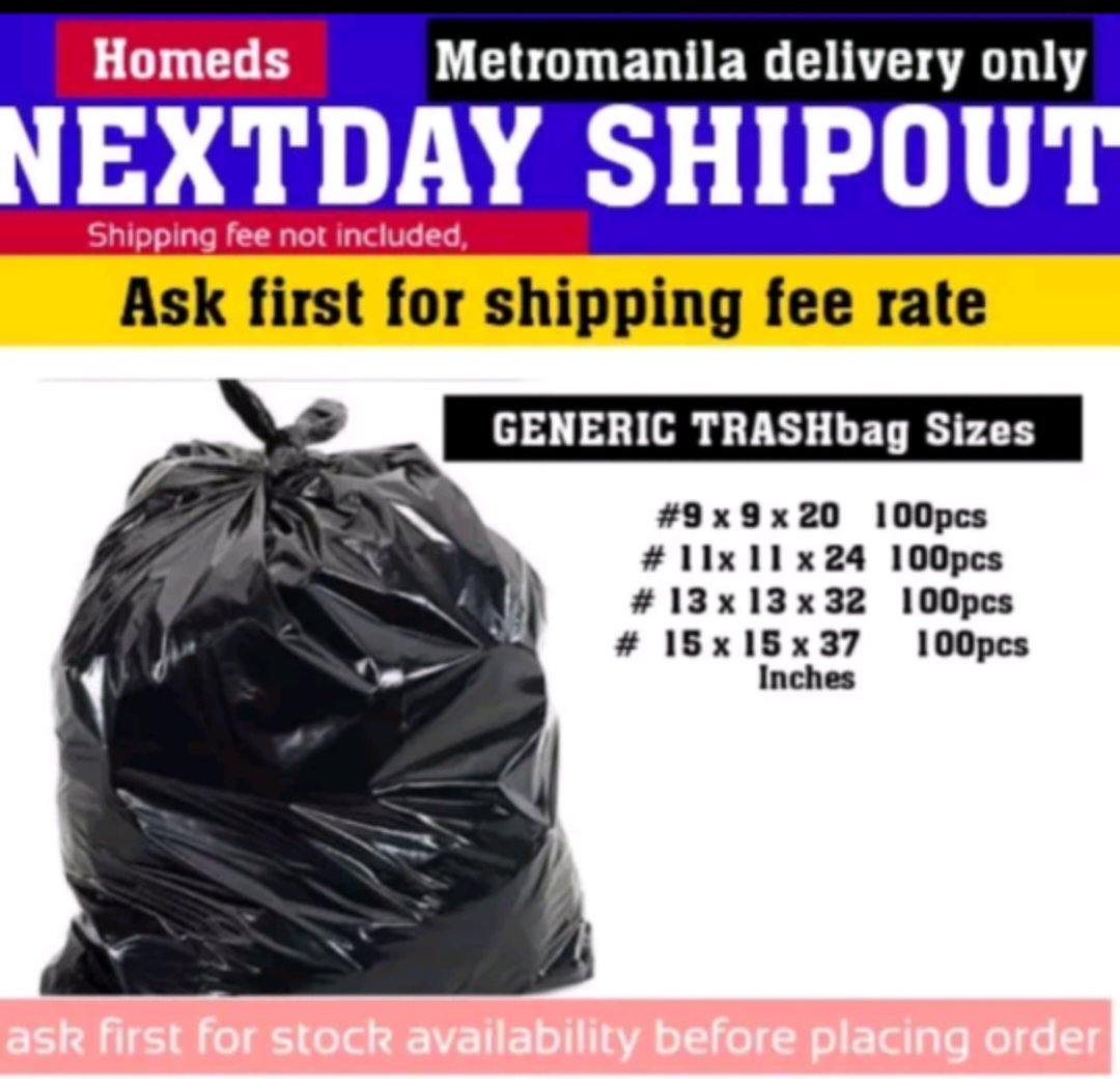 Garbage bags in 100pcs - Homeds | Take App